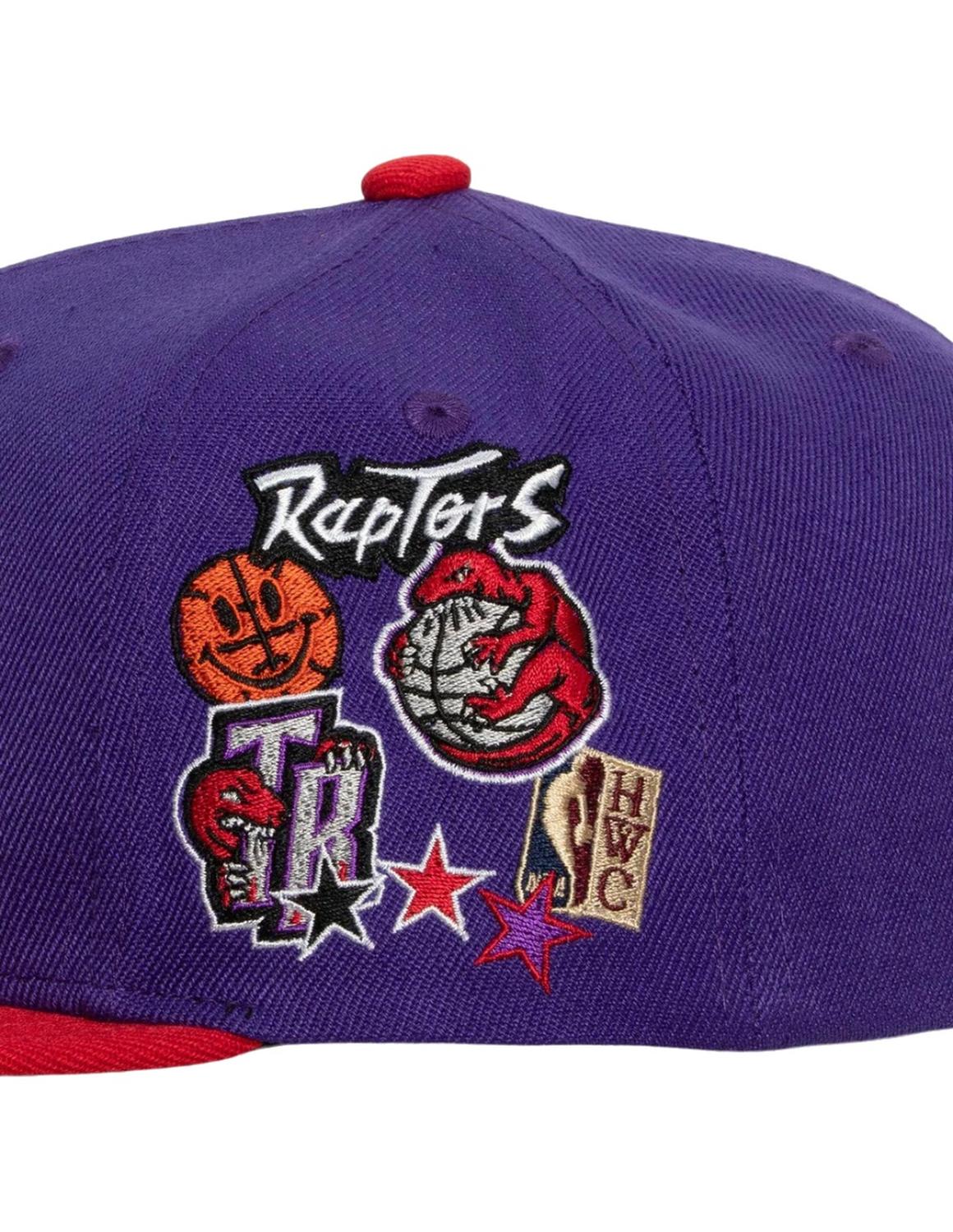Gorra Mitchell & Ness Toronto Raptors Patch Overload NBA Basquetbol ...